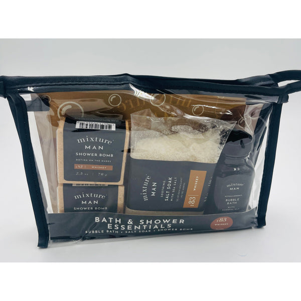 Men's Whiskey Bath & Shower Essentials Gift Set - Mixture Man