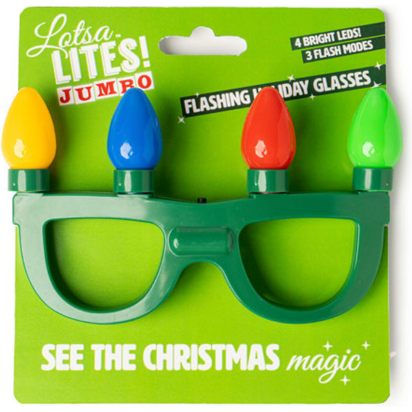 Flashing Holiday Glasses - Light Up Festive Party Glasses
