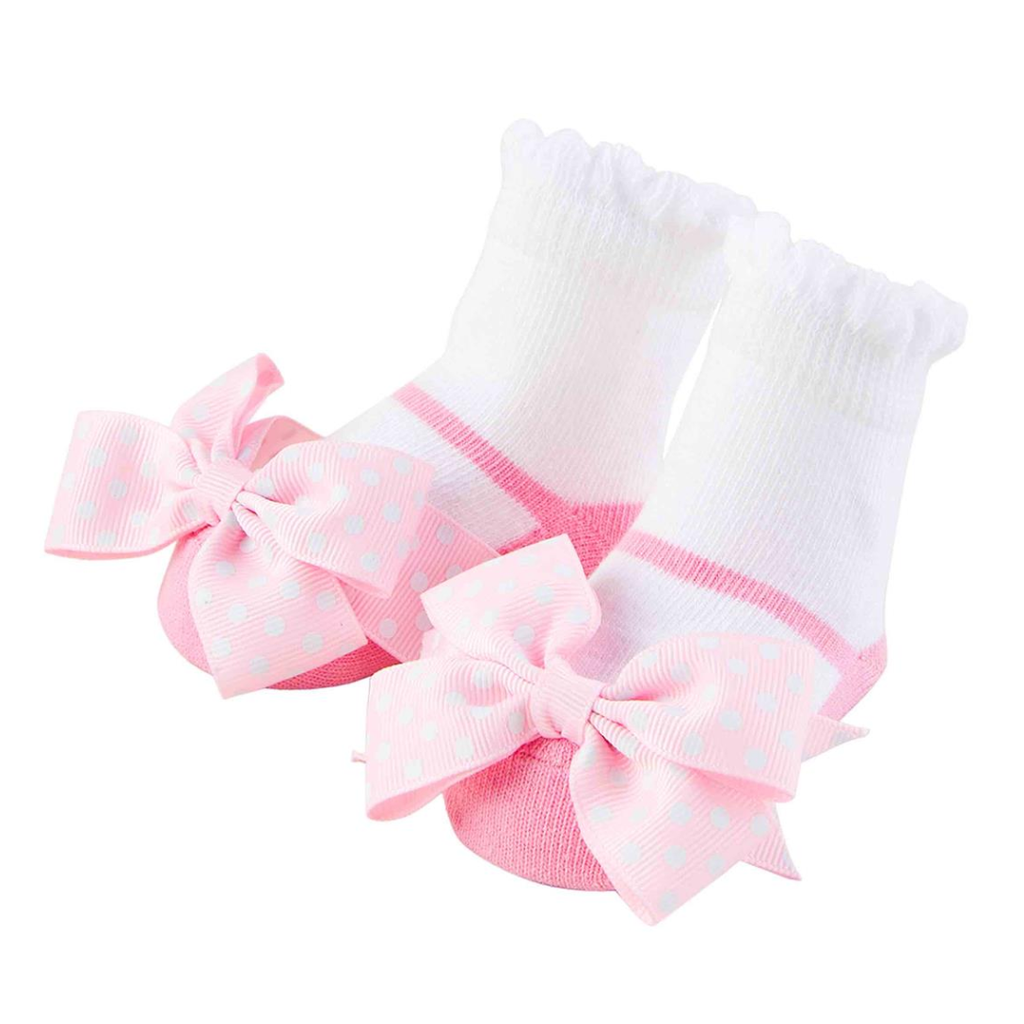 Pink Bow Mary Jane Socks
