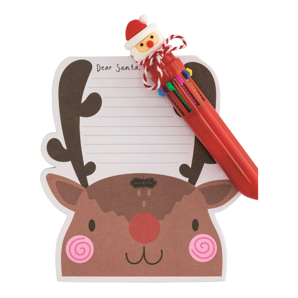 Reindeer Letters to Santa Notepad & Pen Set